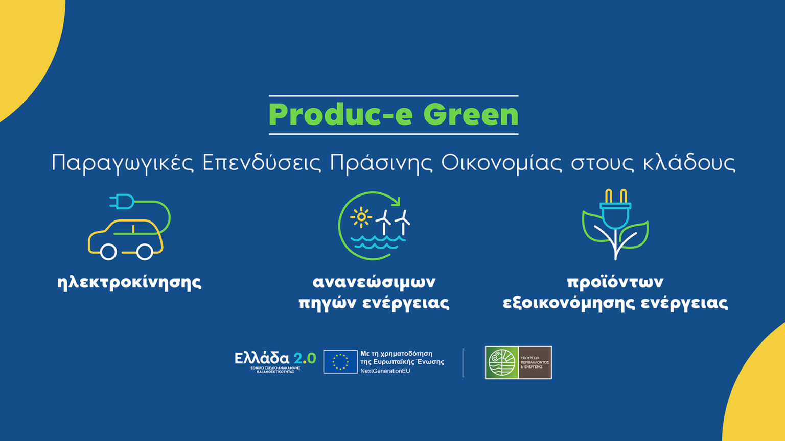 (Produc-e Green) Παραγωγικές Επενδύσεις Πράσινης Οικονομίας και R&D ...